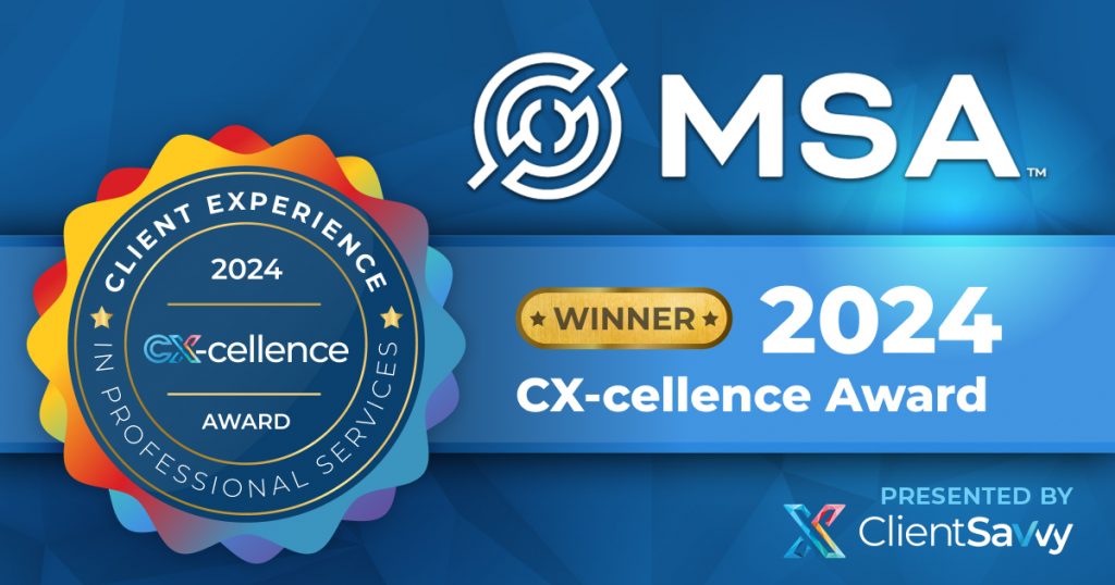 MSA Receives 2024 Client Experience Excellence Award - MSA